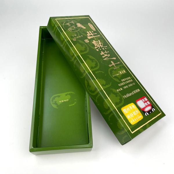 Quality Matte Green Box Manufacturer Custom Printed Luxury Insert Cardboard Pastry Dates for sale