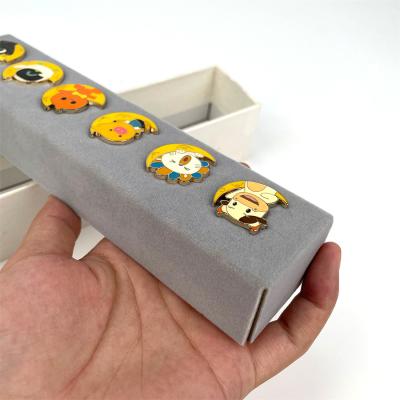 Cina Yellow Jewelry Box Storage Necklace Ring Luxury Paper Drawer Box Rigid Gift Box in vendita