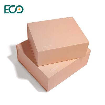 China Matte Light Orange Macaroon Color Hard Paper Box Rigid Cardboard Box With Magnetic Closure For Luxury Bag Women Bags Te koop