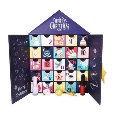 Cina Wholesale Christmas Ornament Decoration Light Mini House shaped For Gifts Advent Calendar in vendita
