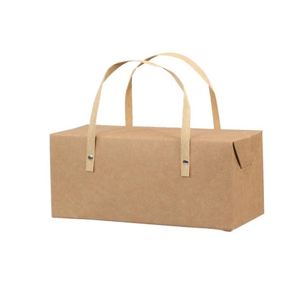 Quality Box Shape Washable Kraft Custom Standup Luxury Packaging Paper Bags With Handle for sale