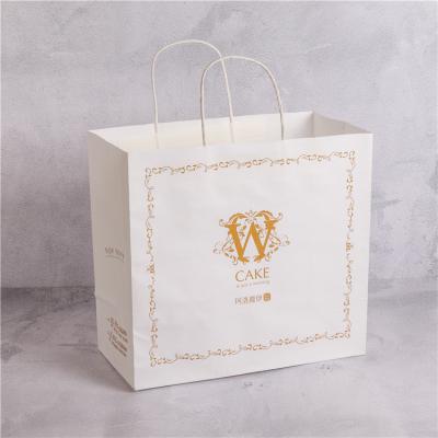 Cina Bakery Food Packaging Kraft Paper Bag  Low Moq White Craft Kraft Paper Packaging Bag in vendita