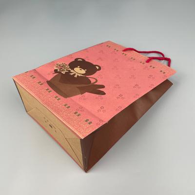 Cina Merchandise Kraft Paper Bag Decorative Paper Packaging Bags For Market Boutique in vendita