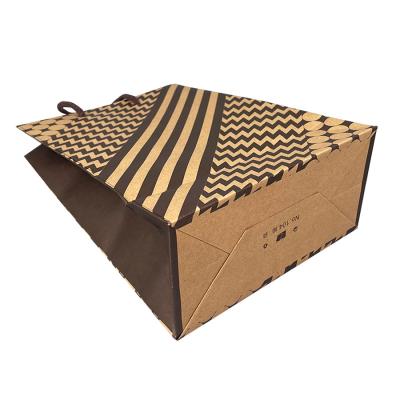 Cina Heavy Duty Personalised Khaki Paper Bag For Gift Packaging Shopping in vendita