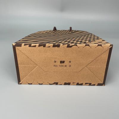 Cina Heavy Duty Personalised Khaki Paper Bag For Gift Packaging Shopping in vendita