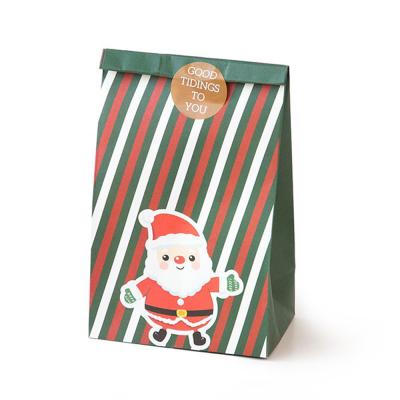 Cina Fancy Gift Packing Paper Bag Recyclable Green Jewelry Christmas Gift Paper Bag With Ribbon in vendita
