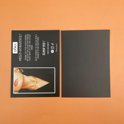 Κίνα Recycle Black Color Business Personal Gift Postcard Luxury Customized Thank You Card προς πώληση