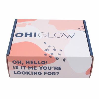 中国 Recycled Materials Customized Pink Black White Paper Cardboard Shipping Cardboard Corrugated Shoe Box Corrugated Cardboard Mailer Box 販売のため