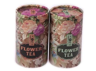 China Safe And Non Toxic Paper Cans Packaging Cardboard Cylinder Tea Packaging for sale