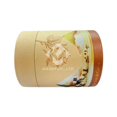 China Easy To Open Paper Cans Space Saving Packaging Tea Paper Tube Stylish Design for sale