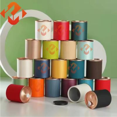 China Easy Tear Paper Composite Cans Customization Kraft Paper Cylinder Containers for sale