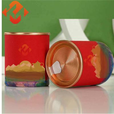 China Easy Tear Paper Composite Cans Customization Kraft Paper Cylinder Containers for sale