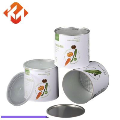 China Customized Food Grade Sealed Composite Can Paper Tube Packaging Nuts Packaging Dried Fruit Packaging, Easy To Tear for sale