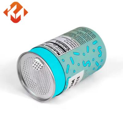 中国 簡単に涙する蓋 食品器 密閉 丸いチューブ 円筒状の食品包装 茶用香料 塩 ブドウ 栄養粉 販売のため