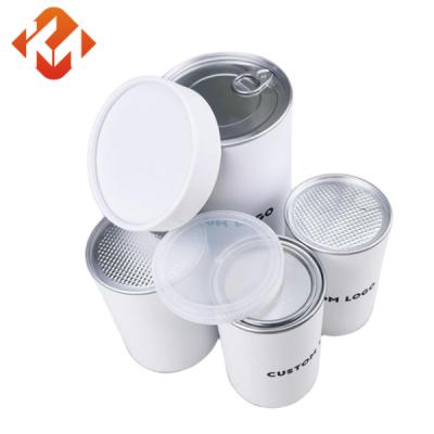 Cina Confezioni alimentari rotonde in cartone con rivestimento in lamina di alluminio sigillate, con coperchi apribili facilmente, per tè, caramelle e patatine in vendita