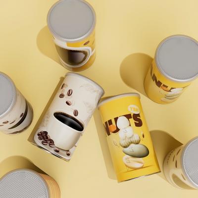 China Air Tight Coffee Powder Round Paper Tube Packaging for Protein Powder Packaging Container for sale
