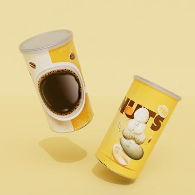 China Air Tight Coffee Powder Round Paper Tube Packaging for Protein Powder Packaging Container for sale