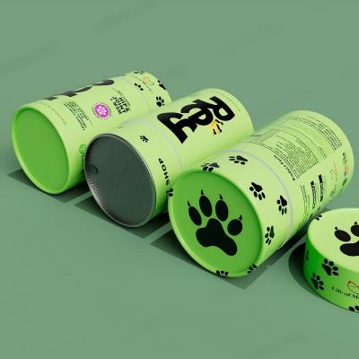 Κίνα Προσαρμοσμένο τροφικό κύλινδρος χαρτόνι πρωτεϊνών σε σκόνη σωλήνα συσκευασίας με καπάκι στεφανώδους σφραγίδας προς πώληση