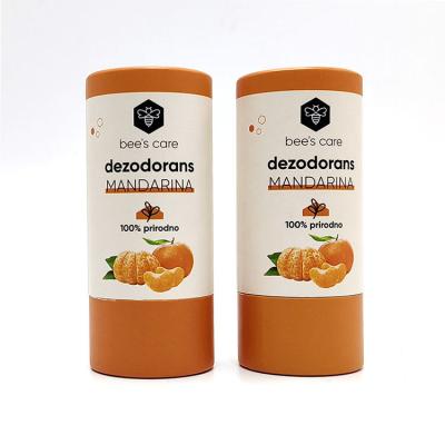 China Gepersonaliseerde milieuvriendelijke lippenstift push pull cosmetische buis deodorant container gekleurd karton Te koop