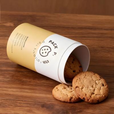 China Recyclable Custom Luxury Logo Round Tube Box Coffee Beans Tin Packaging Biscuit Tea Tin for sale
