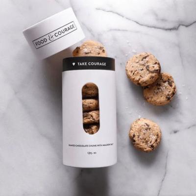 China Custom eco-friendly packaging for biscuits round cylindrical food grade cardboard tube for sale