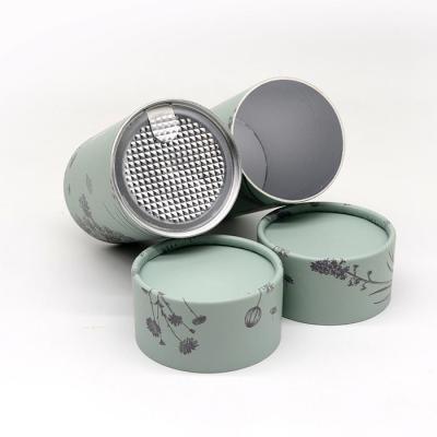 China Customized biodegradable cylindrical paper tube for tea food chocolate box for sale