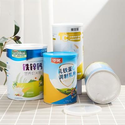 China Wholesale Custom Supplement Powder Paper Tube Packaging Fermented Protein Powder Packaging Tube for sale