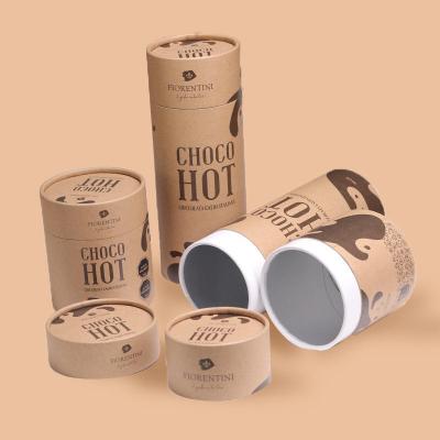 China Food-grade paper tube boxes, custom-made round packaging, tea paper tubes, environmentally friendly packaging. for sale