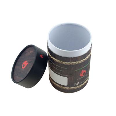 China Custom-printed hollow round high-cylinder cardboard biodegradable tea box eco-friendly packaging for sale