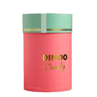 China Eco-friendly recycled cylindrical gift boxes, cardboard cylindrical gift boxes, customizable logos. for sale