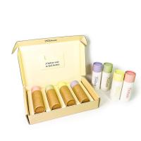 China Eco-friendly push-pull hollow kraft paper core tube custom round solid paste box for sale
