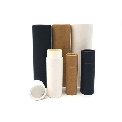 China Cosmetic containers, kraft paperboard push-pull buckets, deodorant sticks, paper tube boxes for sale