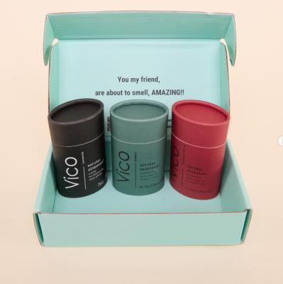 China Customized empty oval deodorizing stick container tube deodorizing stick packaging container for sale