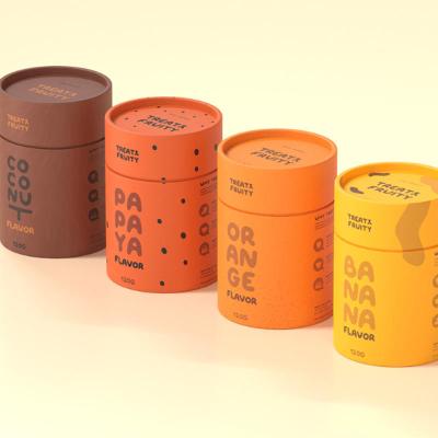 China Customized tea logo printing, eco-friendly kraft paper tube packaging, round and exquisite gift packaging for sale