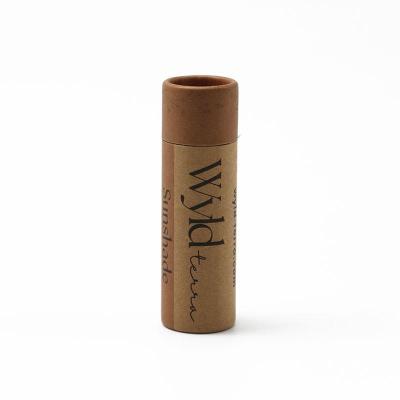 China Customized paper lip balm tube push-type deodorant paper tube packaging for sale