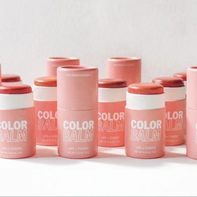 China 100% biodegradable and environmentally friendly cylindrical lip balm tube packaging for sale