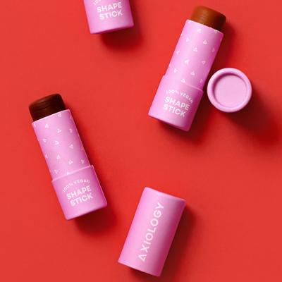 China 30g/50g, twist-up, replaceable inner core empty paper antiperspirant stick container for sale