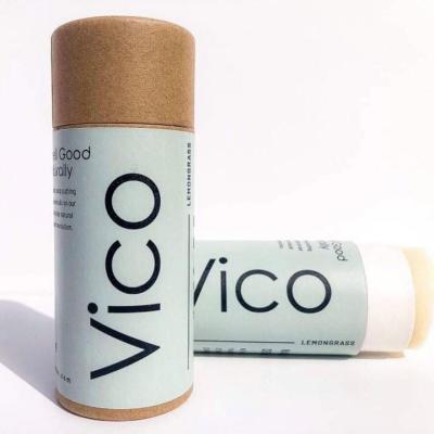 China Biodegradable pump-type antiperspirant tube, cylindrical pump-type paper tube for sale