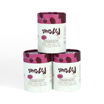 China Cardboard cylindrical paper tube packaging, suitable for packaging boxes for powders, chocolates, and tea. for sale