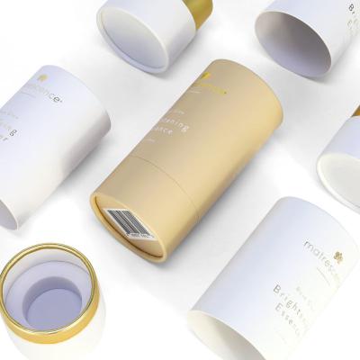 China Custom-made rigid round cardboard tea and perfume packaging high-grade paper tubes for sale