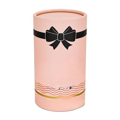 China Eco-friendly paper tube packaging for cosmetics, custom printing available. for sale