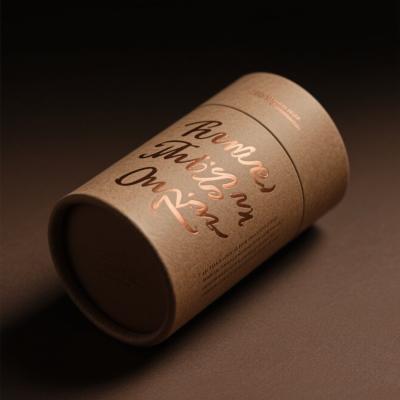 China Premium tea cylinder kraft paper transport tube cardboard coffee paper cans, custom sizes available. for sale