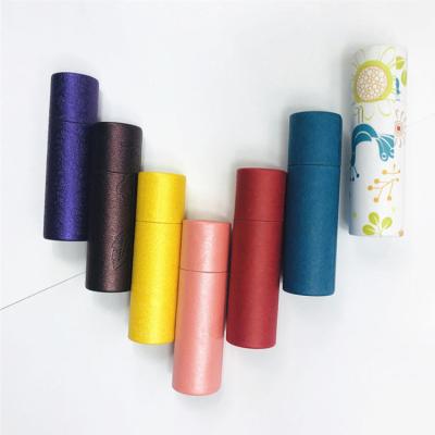 China Gold push-type lip balm, eco-friendly design, 10ml, 6g, 7g paper tube packaging for sale