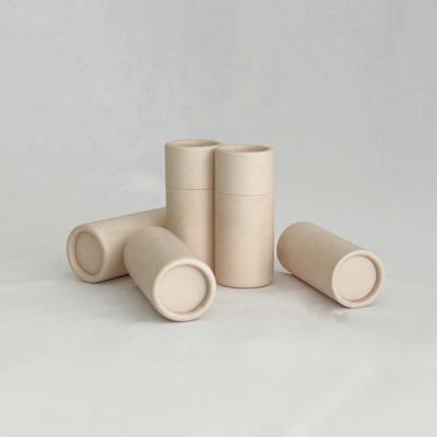 China Biodegradable custom cardboard lipstick tube packaging, lipstick deodorant stick container, paper tube for sale