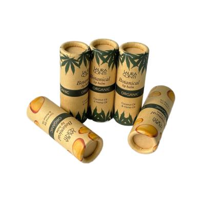 China Lip balm tube, deodorant round packaging, eco-friendly push-pull container for sale