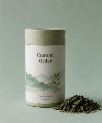 China Custom Food Grade Paper Tubes for Herbal Tea and Snack Storage for sale