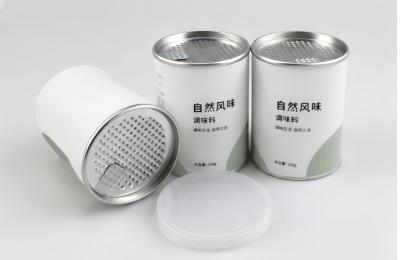 China Custom Aluminum Foil Lined Paper Can with Easy Open End for Food Packaging for sale