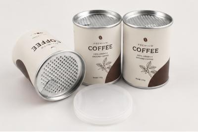 China Custom Coffee Packaging Paper Can with Aluminum Foil Liner for sale