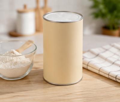 China Eco Airtight Paper Can Container | Food Packaging for Matcha & Fine Powder for sale