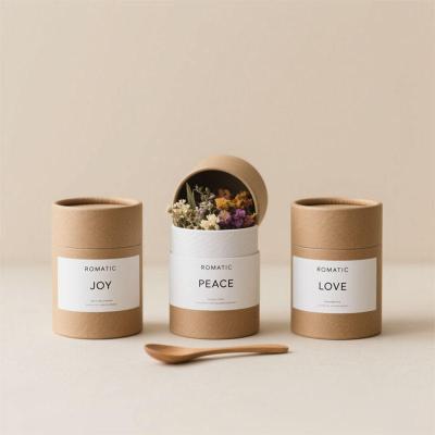 China Custom Printed Paper Tube Canister for Black Tea Packaging and Storage for sale
